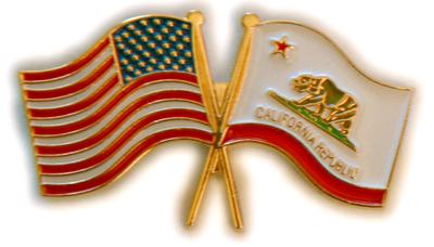 US and California Flag Pins - In Stock Now! | Promotional Product Ideas ...