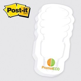 CFL Eco Light Bulb Shaped 3M Post it Notes | Promotional Product Ideas ...