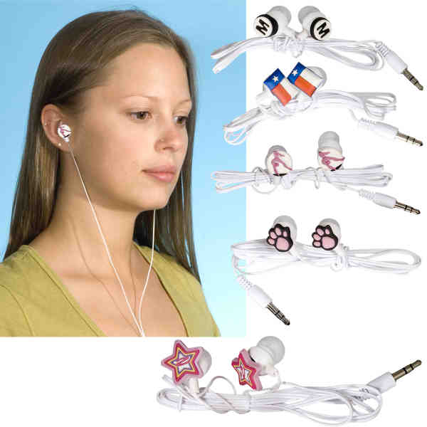 Custom Shaped Earbuds / Earphones | Promotional Product Ideas by ...