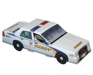 Foldable Die Cut Police Car and Sheriff Car | Promotional Product Ideas ...