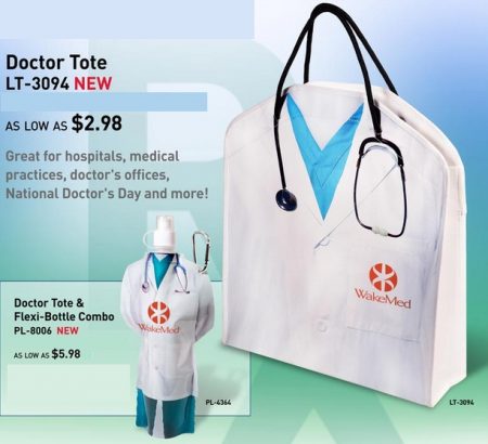 New Doctor Theme Tote Bag | Promotional Product Ideas by ImprintItems.com