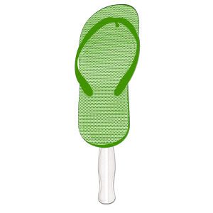 Flip Flop Shaped Hand Fan | Promotional Product Ideas by ImprintItems.com