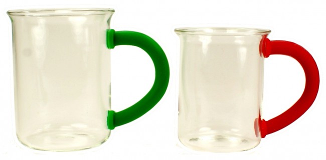 Laboratory Glass Beaker Mugs with Silicone Handles | Promotional ...
