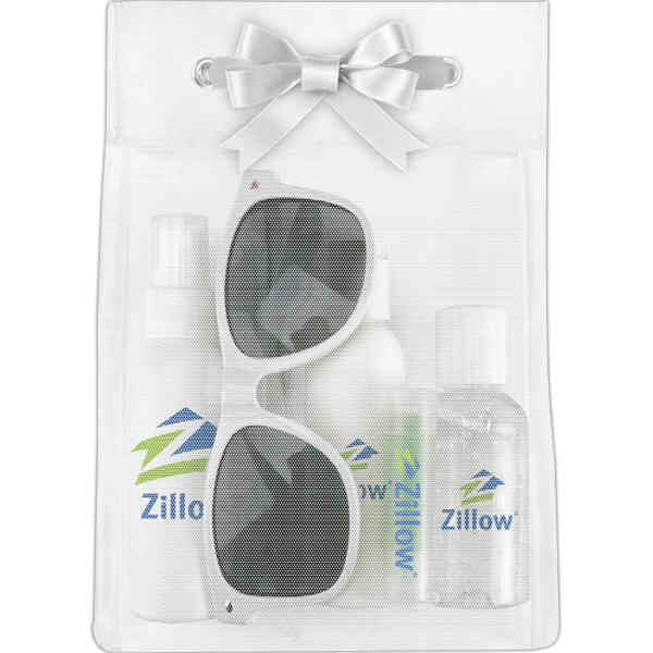 Sun Kit with Sunscreen Sprayer, Insect Repellent, Aloe Vera, Sunglasses ...