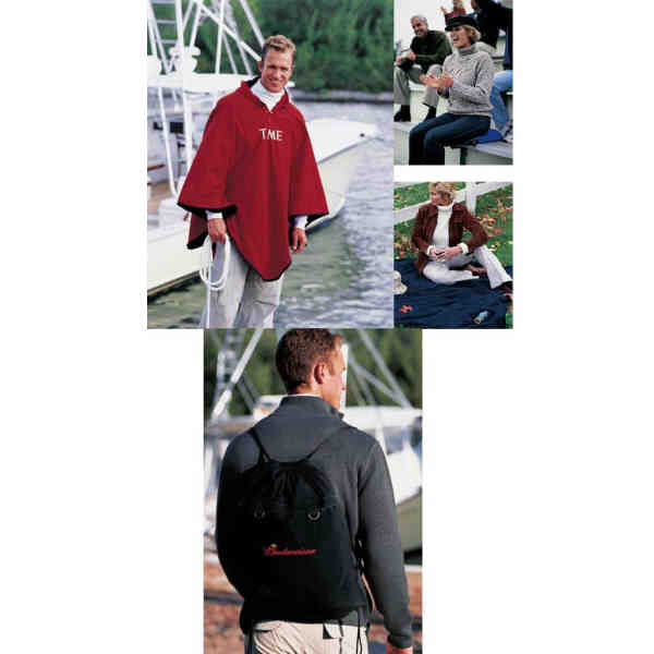 4-in-1 Blanket, Poncho, Seat Cushion, Backpack | Promotional Product ...