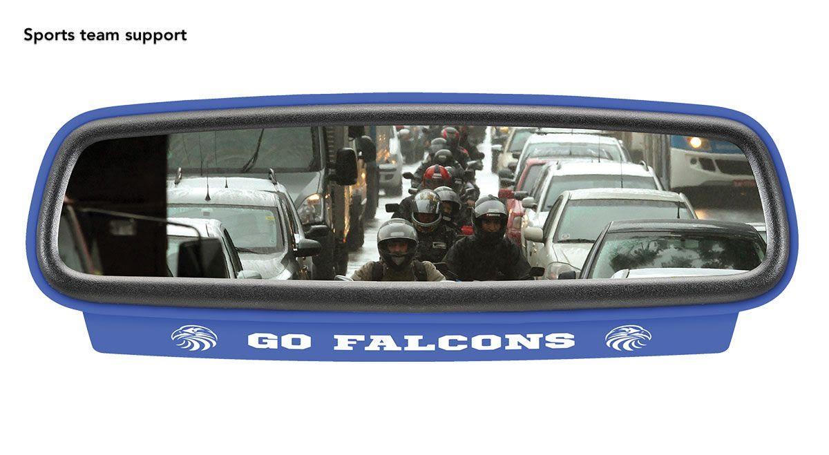 Rear View Mirror Advertising Rubber Band / Reflectionband | Promotional ...