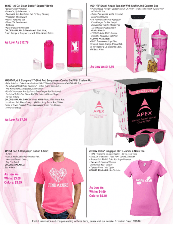 Pink Breast Cancer Awareness Month Items | Promotional Product Ideas by ...