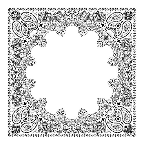 Bandana Stock Artwork - Huge Assortment of Designs, Borders, and ...