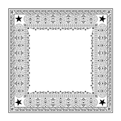 Bandana Stock Artwork - Huge Assortment of Designs, Borders, and ...