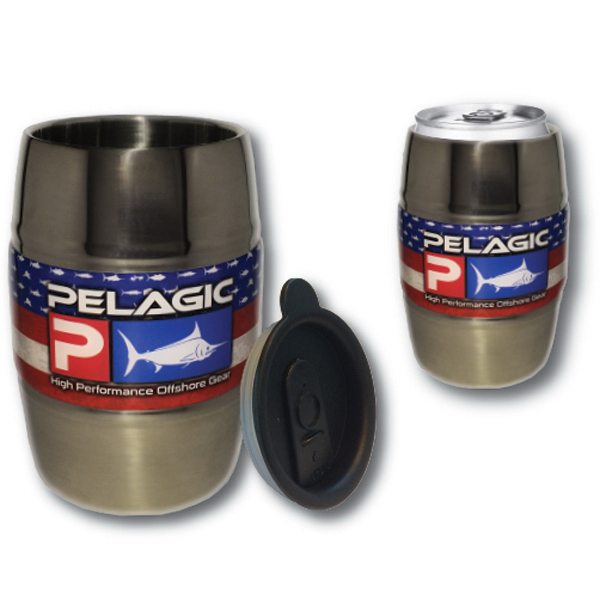 Floating Insulated Stainless Steel Barrel Mug / Can Cooler ...