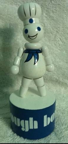 Vintage Custom Wooden Push Puppet Toy (Plastic / Clay / Resin Figure ...