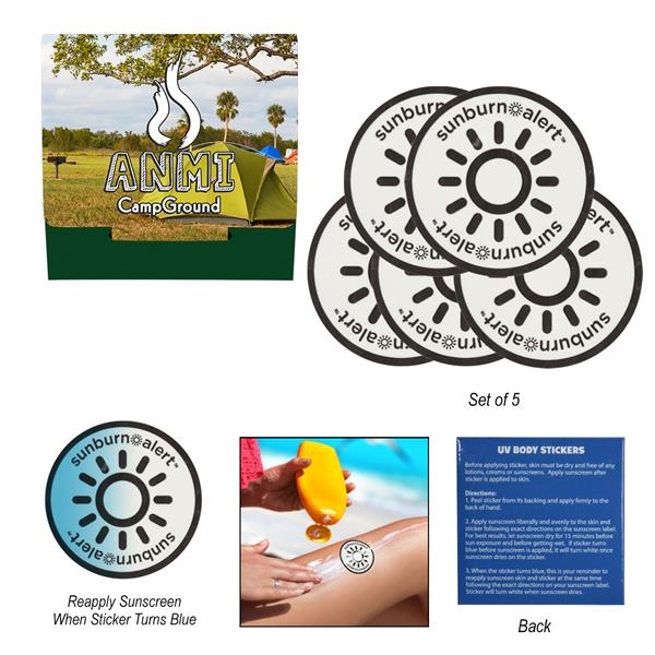 Custom Cancer Protection Sunburn Alert Patches | Promotional Product ...