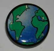 5 Light Blinking Globe Magnetic Lapel Pin / Button - ImprintItems.com ...