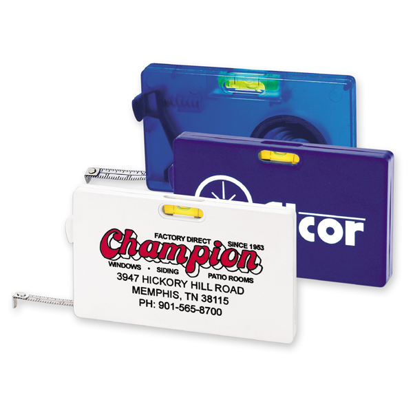 Rectangular Tape Measure with Level - Item #SM-9394 - ImprintItems.com ...