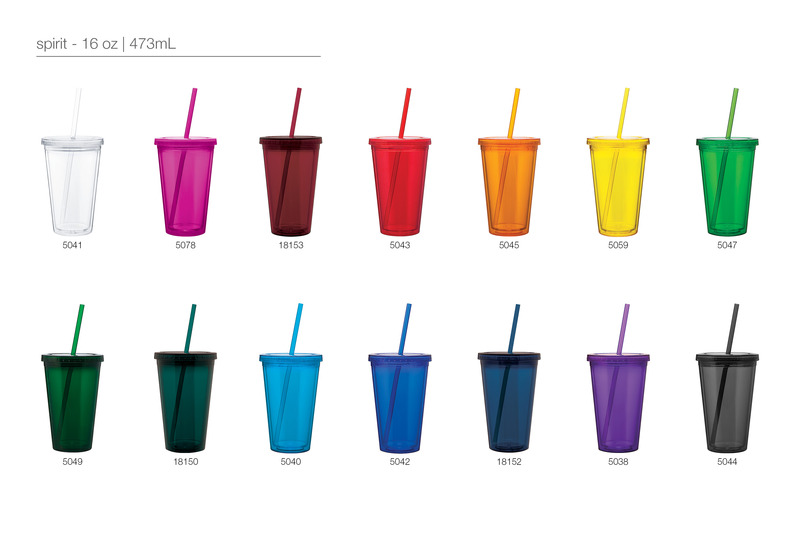 Spirit Double Wall Acrylic Tumbler - 16 oz & 20 oz - ImprintItems.com ...