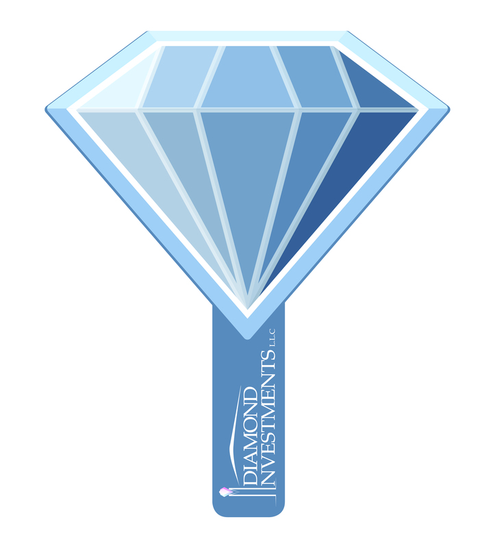 Diamond Shaped Plastic Auction Paddles / Numbered Bidder Fans - Item # ...