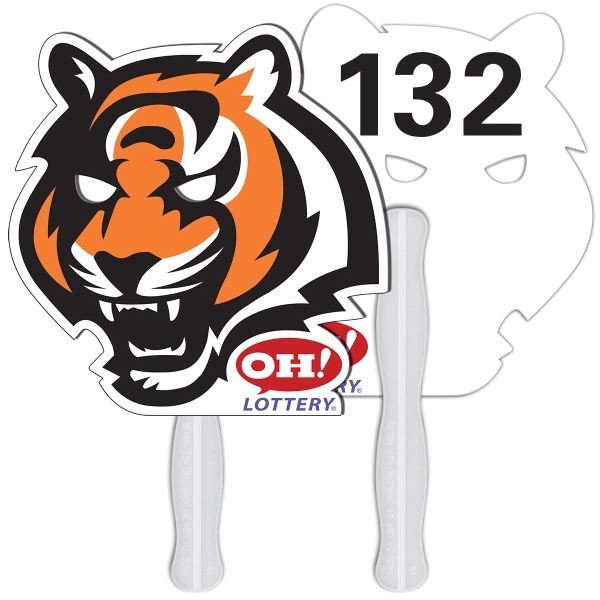 Tiger Auction Hand Fan Full Color - Item #LFA-133 - ImprintItems.com ...