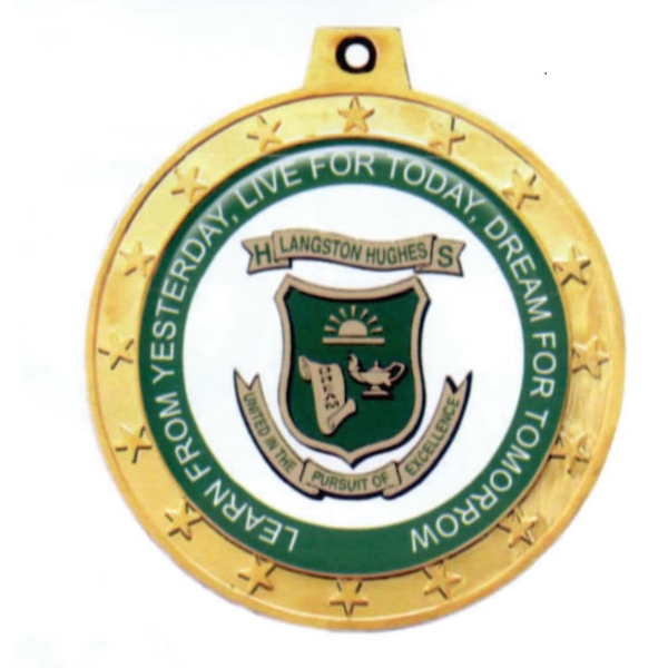 Thick Color Magic Medals - Round with Stars - Item #M18 - ImprintItems ...