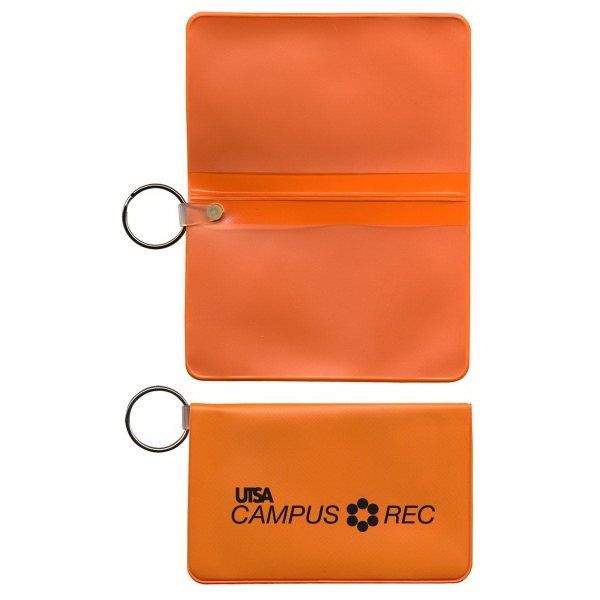 Foldover Card Case with Key Ring and 2 Clear Pockets - Item #800-1NKR ...