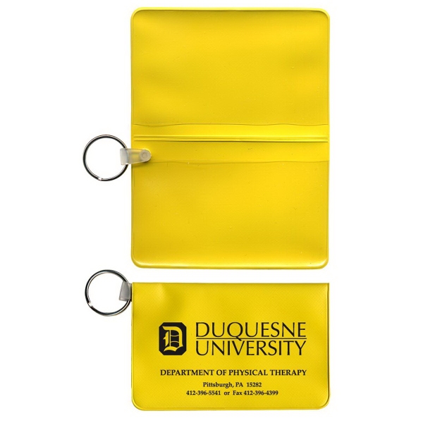 Foldover Card Case with Key Ring and 2 Clear Pockets - Item #800-1NKR ...