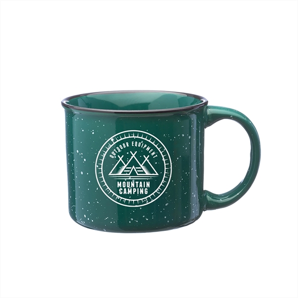 13 oz. Ceramic Campfire Custom Coffee Mug (1 Color Imprint) - Item #IDP ...