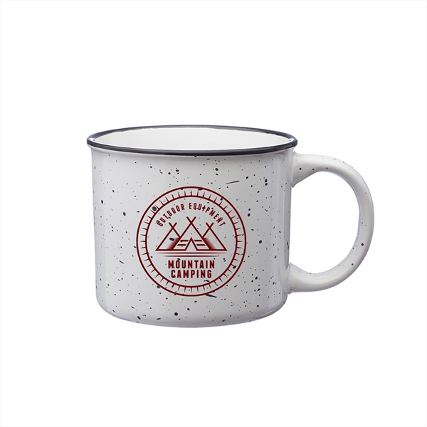 13 oz. Ceramic Campfire Custom Coffee Mug (1 Color Imprint) - Item #IDP ...