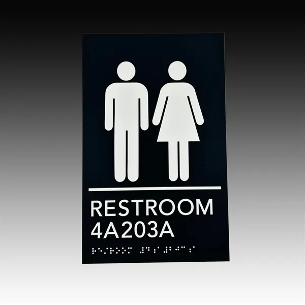6" x 8" - Customizable Acrylic ADA Signs - Restroom - Item #060101-20 ...