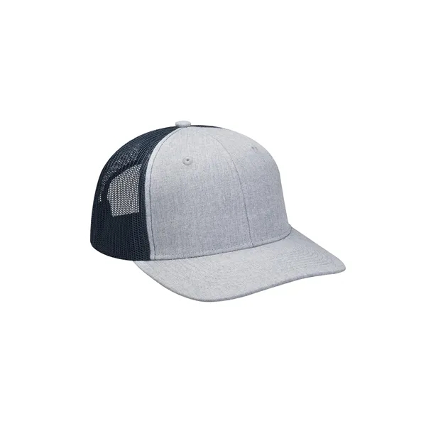 Adams Heather Woven/Soft Mesh Trucker Style Cap - Item #PV102 ...
