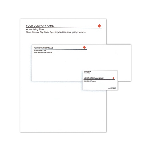 Black imprint - Business card printed on 65 lb. classic laid cover ...