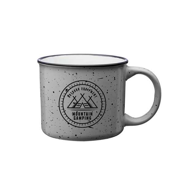 13 oz. Ceramic Campfire Custom Coffee Mug (1 Color Imprint) - Item #IDP ...
