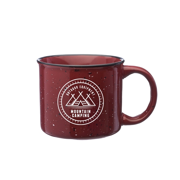 13 oz. Ceramic Campfire Custom Coffee Mug (1 Color Imprint) - Item #IDP ...