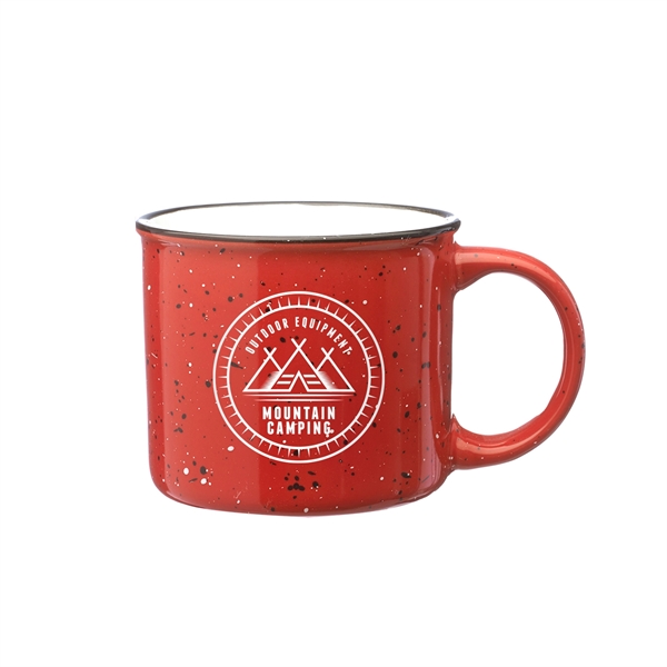 13 oz. Ceramic Campfire Custom Coffee Mug (1 Color Imprint) - Item #IDP ...