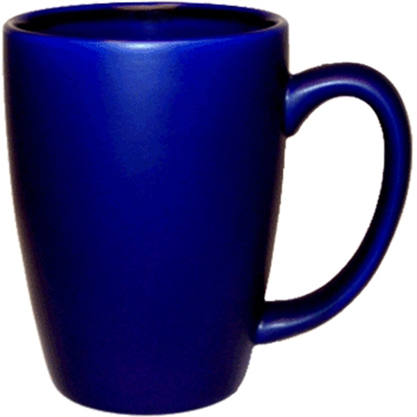 Endeavor - 16 oz. cobalt blue ceramic coffee mug or cup with matte ...