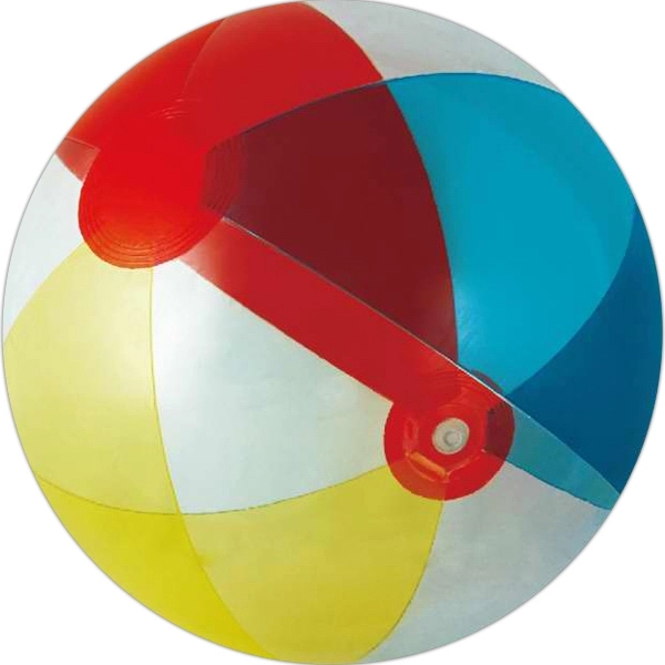 Inflatable Translucent Multi-Color Beach Ball - Item #TRAN-MULTICLR ...