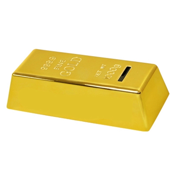 Gold Bar Coin Bank Paper Paperweight - Item #DY-2056 - ImprintItems.com ...