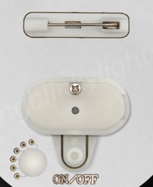 Custom Shaped Flashing Blinking Safety Pin Lapel Badges - ImprintItems ...